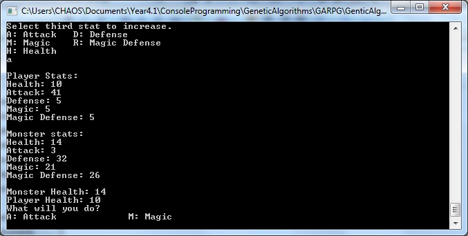 Genetic Algorithm RPG | Jacob Mott